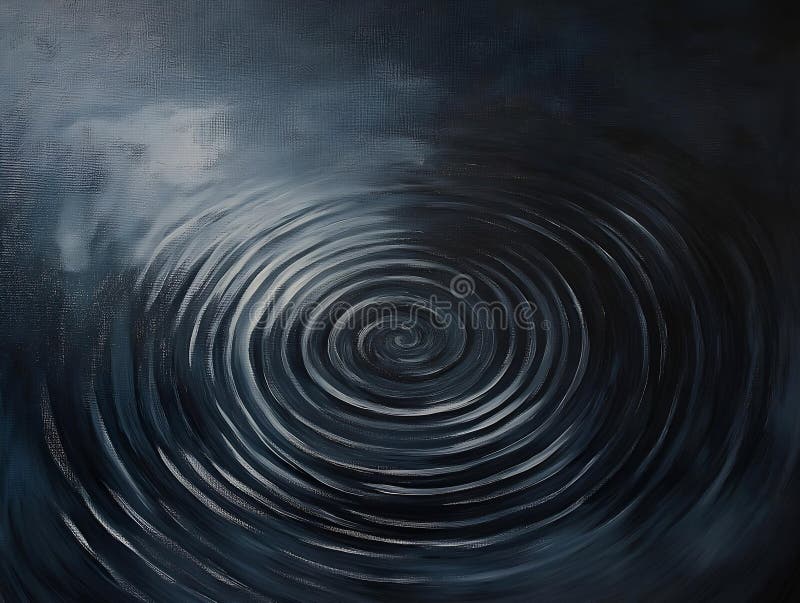 Water Ripples, Dark Background, Concentric Circles, Monochrome Texture ...