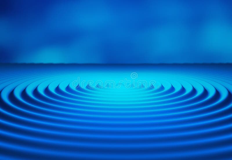 Water Ripples. Digital Data and Network Circles Shape Stock ...