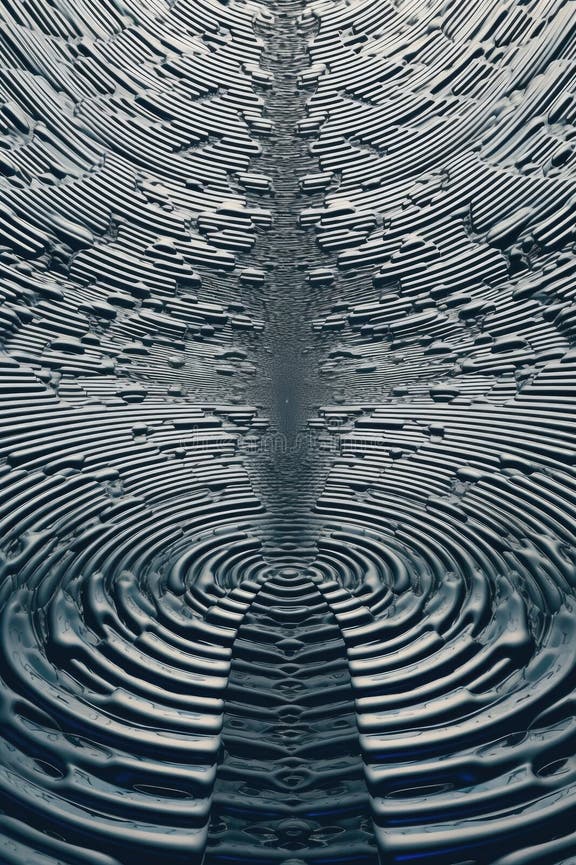 Water Ripples Forming a Mesmerizing, Symmetrical Pattern Stock ...