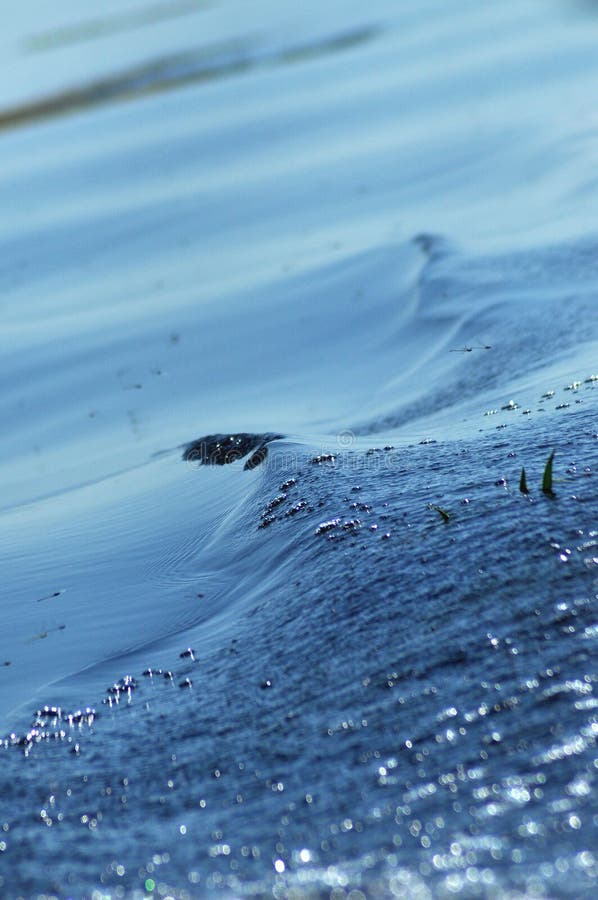 Water ripples on a lake stock image. Image of liquid - 74949161