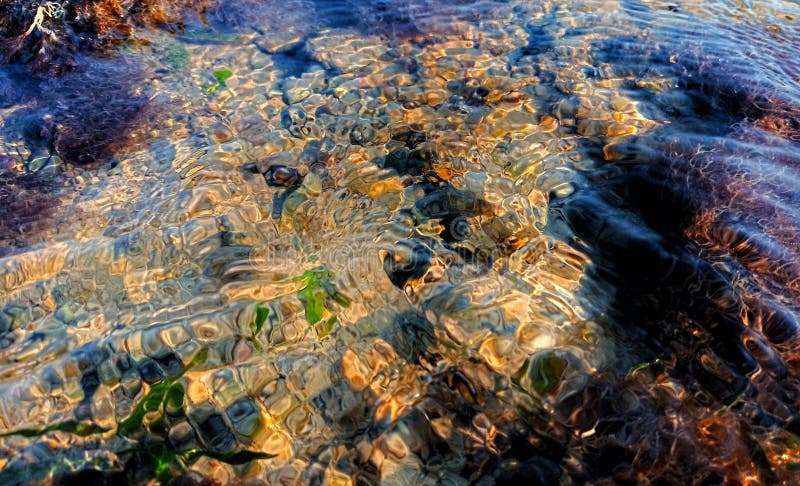 Water Ripples Over the Coastal Coral Reef Stock Photo - Image of ...