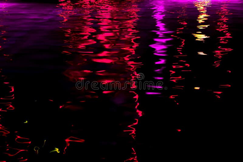 Water with Ripples and Reflection Multicolor Stock Photo - Image of ...