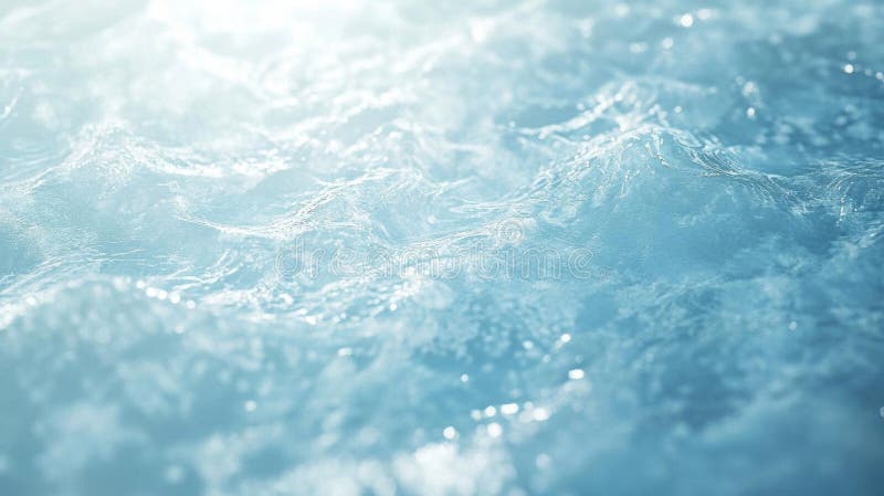 Water Ripples in Sunlight, a Close-Up View Stock Illustration ...