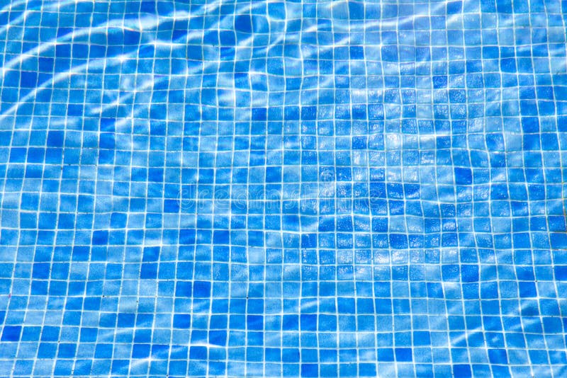 Water Ripples in Swimming Pool, Blue Background Stock Image - Image of ...