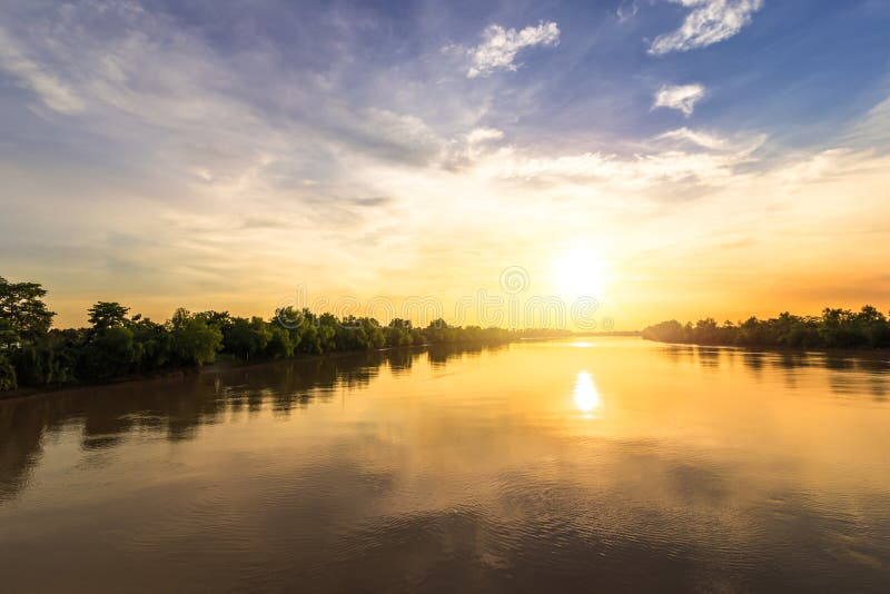 River and Sunset Wih a Cloud Stock Photo - Image of grass, peru: 119933612