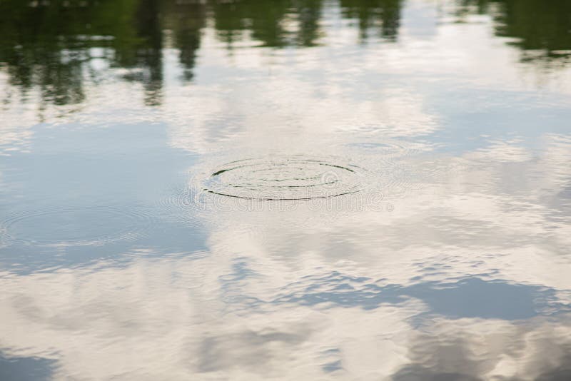 Water in the River. Water with Light Waves. Beautiful Background. Stock ...