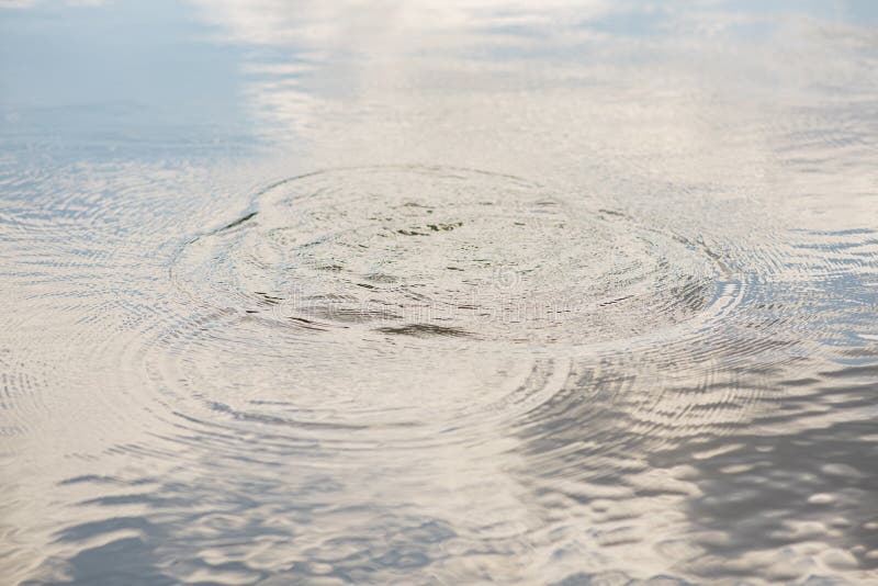 Water in the River. Water with Light Waves. Beautiful Background. Stock ...