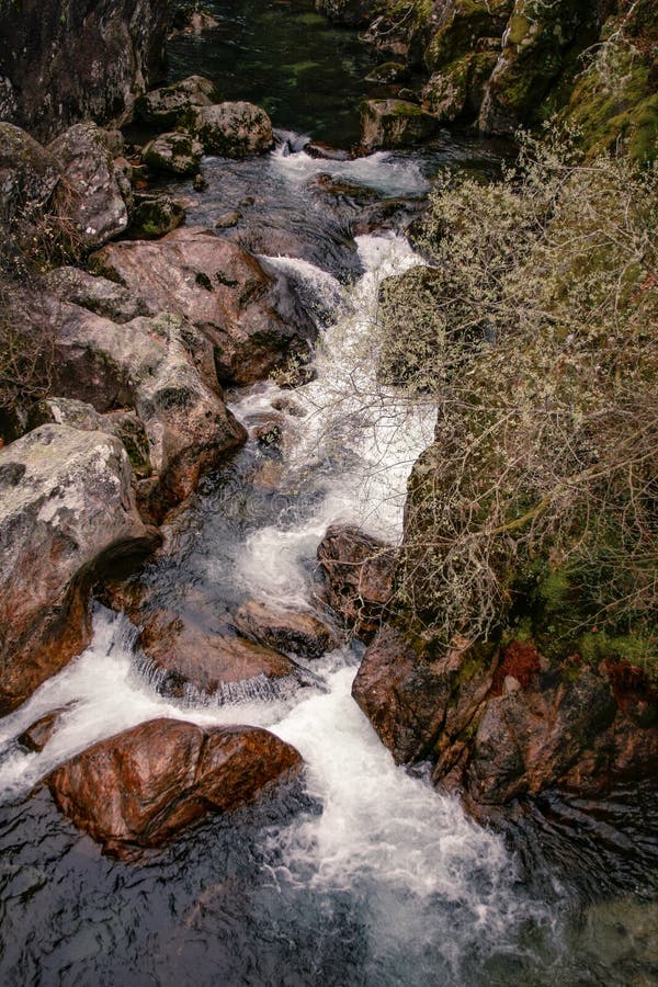 River Stream Passing between the Rocks Stock Image - Image of mountain ...