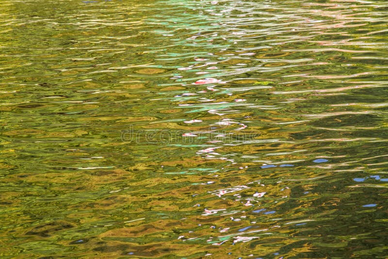 Water of a River Reflects Various Colors Stock Photo - Image of ...