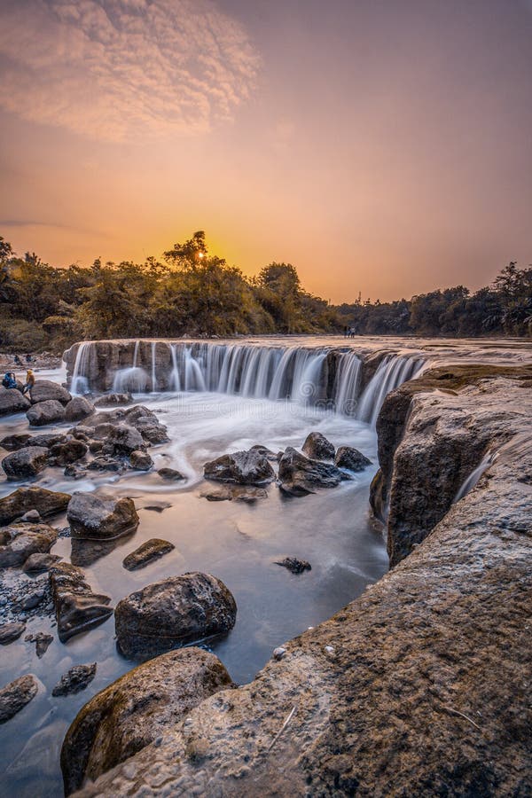 Water Rock Nature Waterfall Reflection Stock Photo - Image of autumn ...