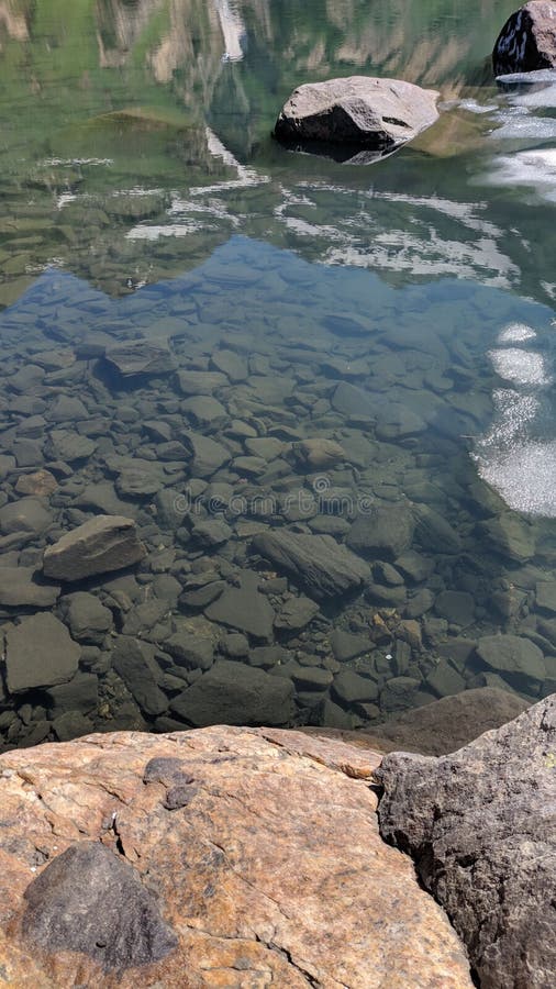 Rock in water stock photo. Image of landscape, rock - 211293800