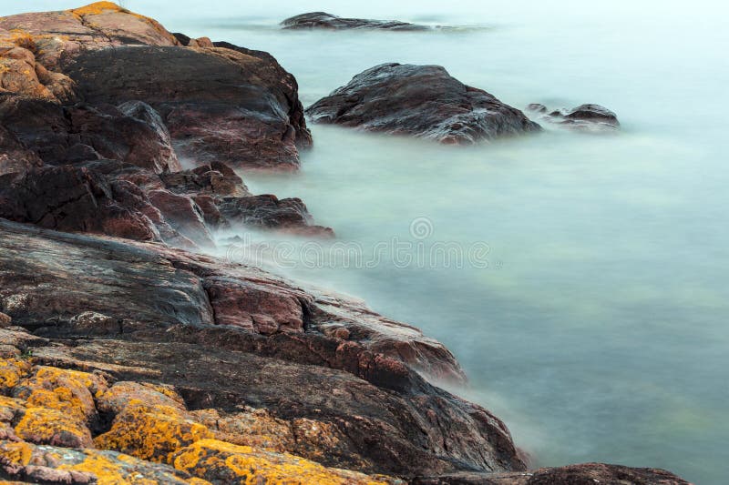 Water and rocks stock photo. Image of horizon, nature - 81138050
