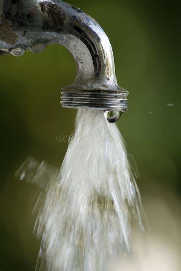 Water running stock image. Image of water, drops, losing - 5732809