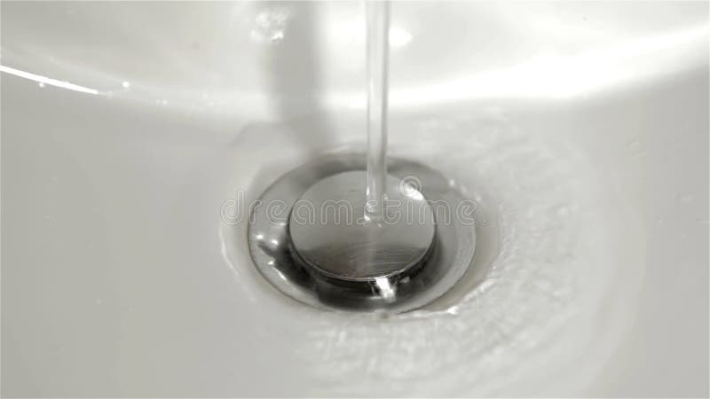 Water Running into Bathroom Sink Stock Video Footage - Video of splash ...