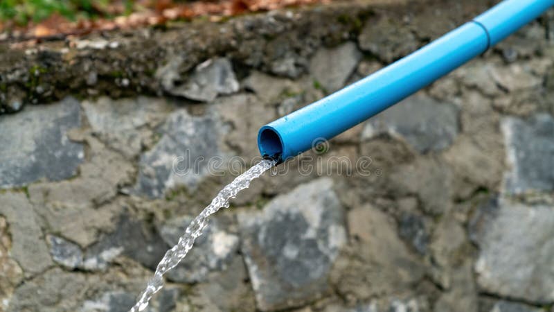 Blue Pump Pipe Water Flow Equipment Agriculture Stock Photo - Image of ...