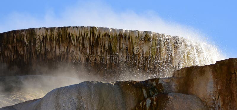 Thermal feature flow stock photo. Image of water, thermal - 251714530