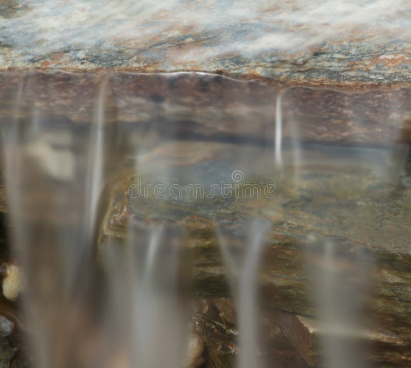 Water Running Over a Small Waterfall Stock Image - Image of noisy ...