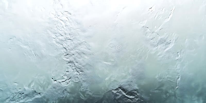 Water Runs Down a Glass Surface Distorting the View in an Abstract ...
