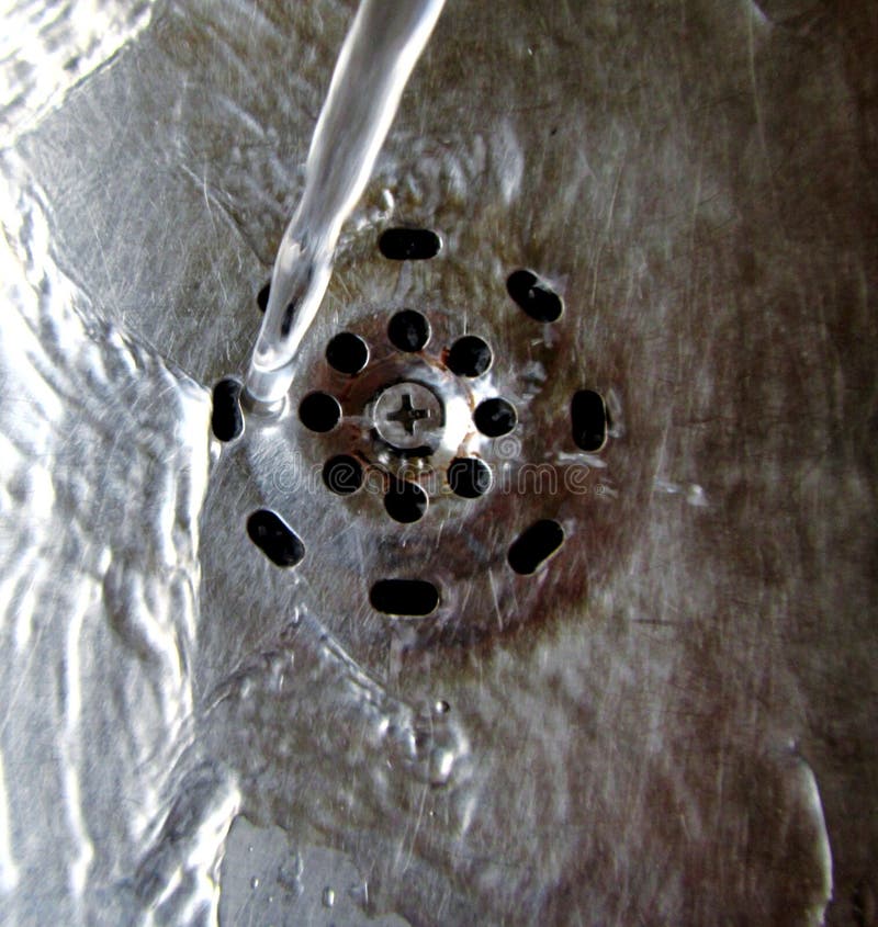 Water Rushing Down the Sink Stock Photo - Image of basin, drain: 96236792