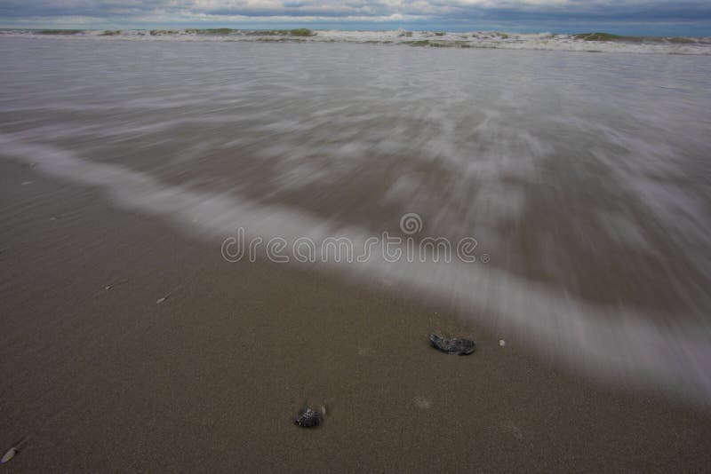 Water Rushing in at Myrtle Beach Stock Photo - Image of south, beauty ...