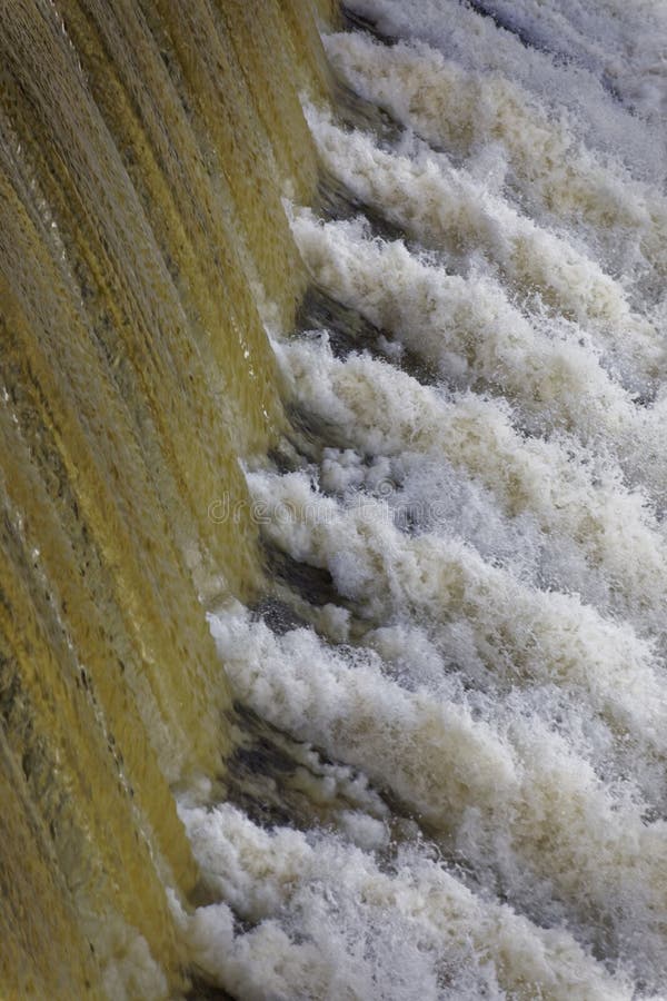 Water rushing out of a dam stock image. Image of power - 114750063