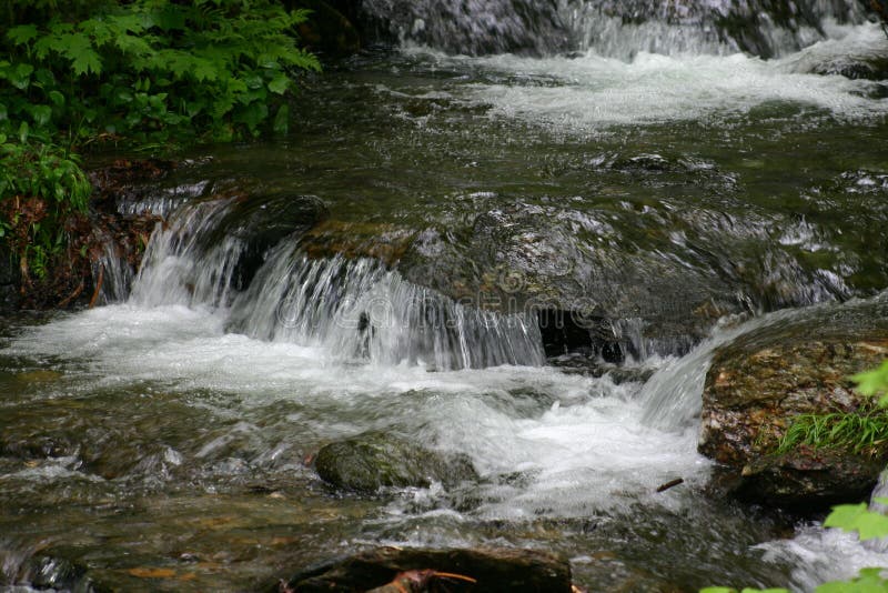 Water Rushing Over Rocks Picture. Image: 1066942
