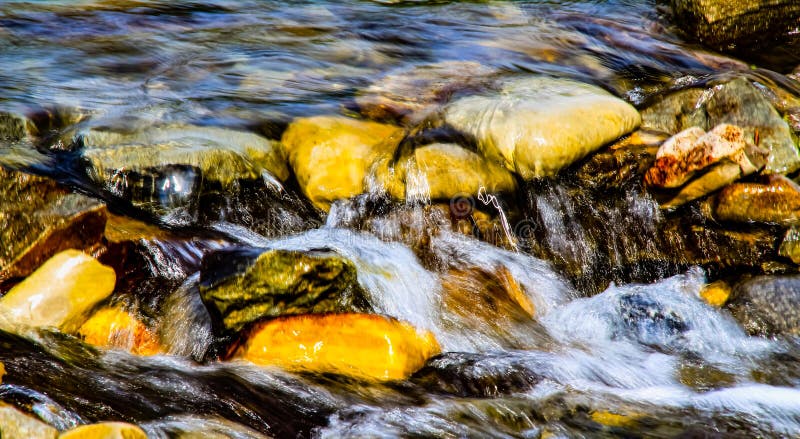 Water Rushing through the Rocks on Bragg Creek. Bragg Creek Provincial ...