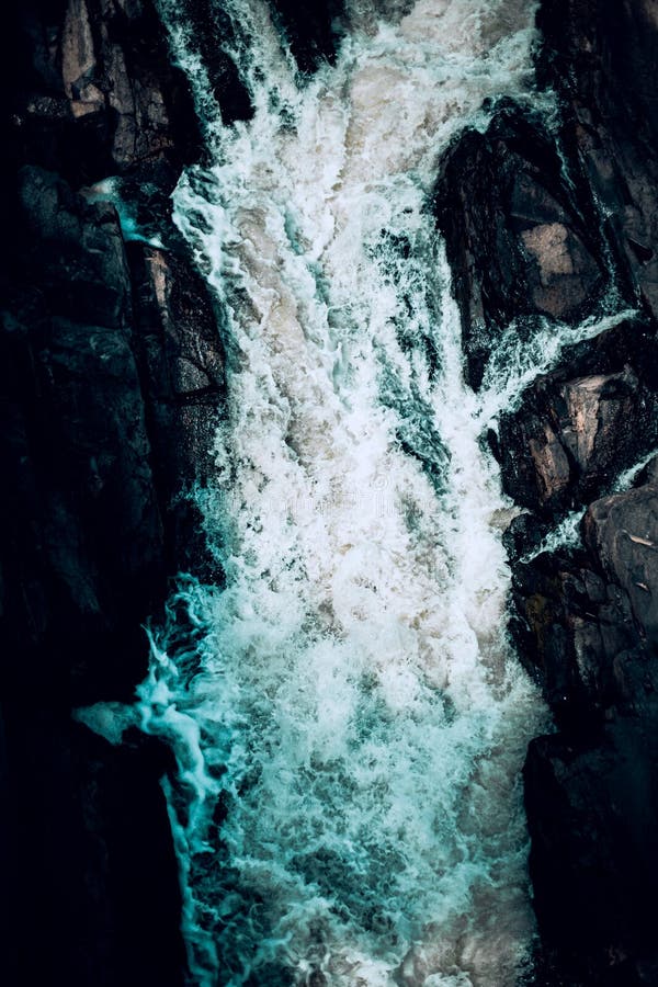 Water Rushing through the Rocks Stock Photo - Image of rushing, rock ...