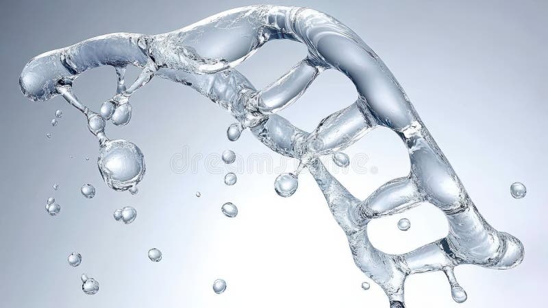 Water S Double Helix, a Visual Metaphor Stock Illustration ...