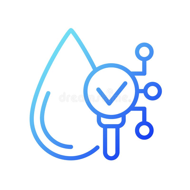 Water Safety Gradient Linear Vector Icon Stock Vector - Illustration of ...