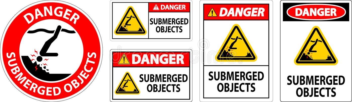 Safety Sign Danger Submerged Stock Illustrations – 294 Safety Sign ...