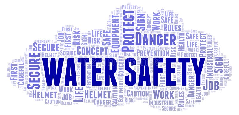 Water Safety word cloud. stock illustration. Illustration of safe ...