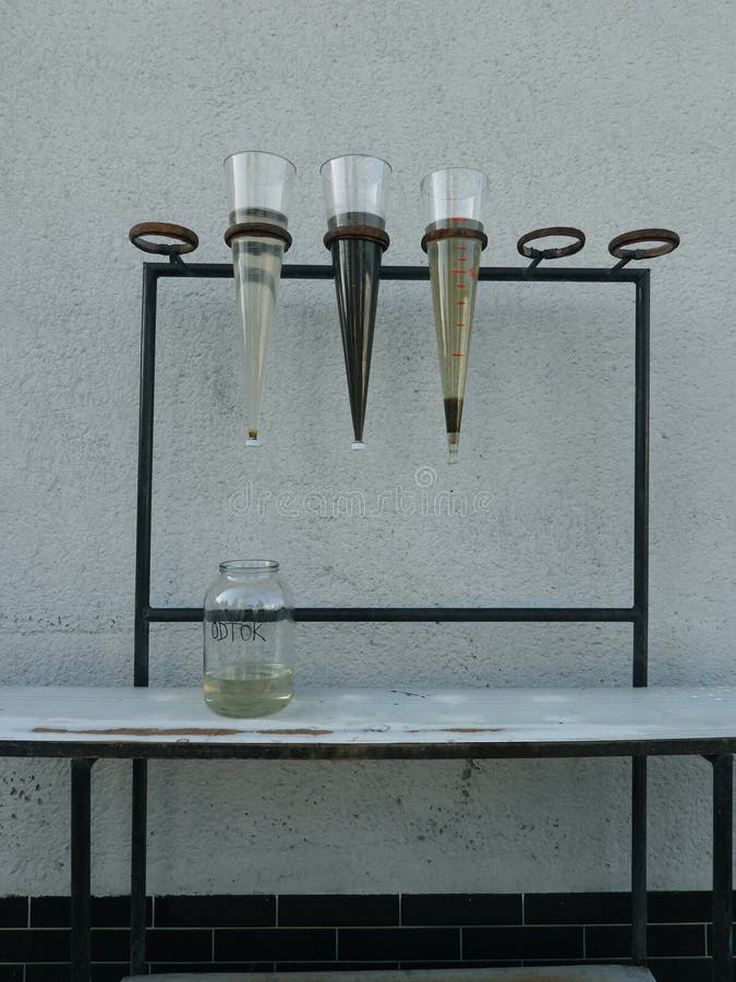 Water Samples of the Treated Water in a Holder Stock Image - Image of ...