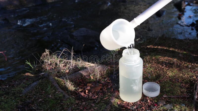 Water Sampling stock video. Video of collection, biology - 237872773