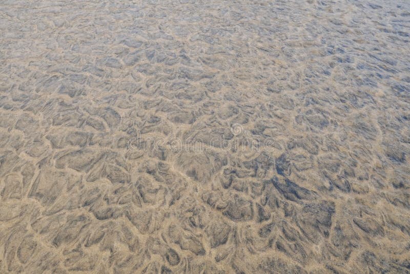 Water, Sand that Forms Abstract Textures and Patterns Stock Photo ...