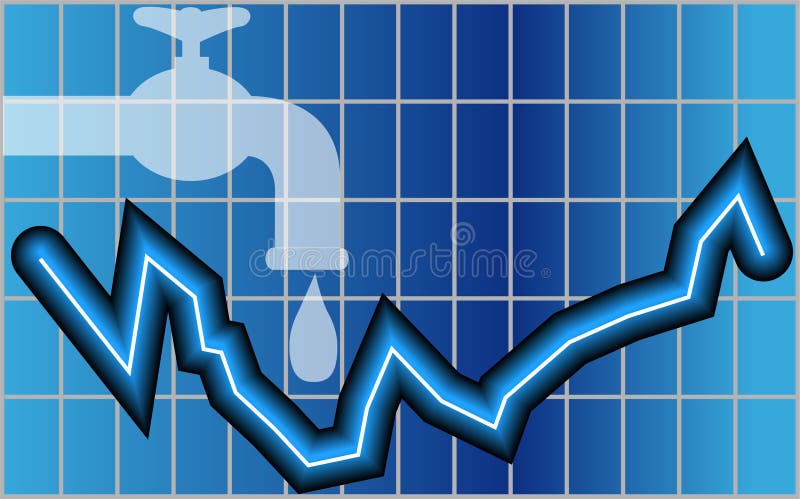Water saving stock vector. Illustration of graphs, ambient - 8505903