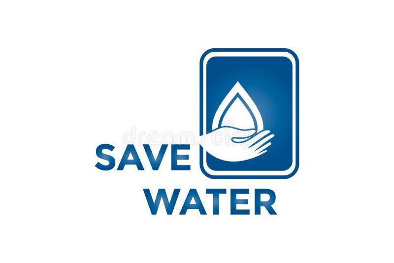 Water Saving Icon. Water Drop Sign Stock Vector - Illustration of save ...