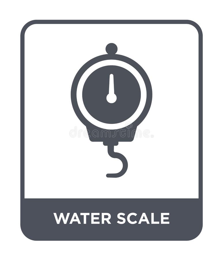 Water Scale Icon in Trendy Design Style. Water Scale Icon Isolated on ...