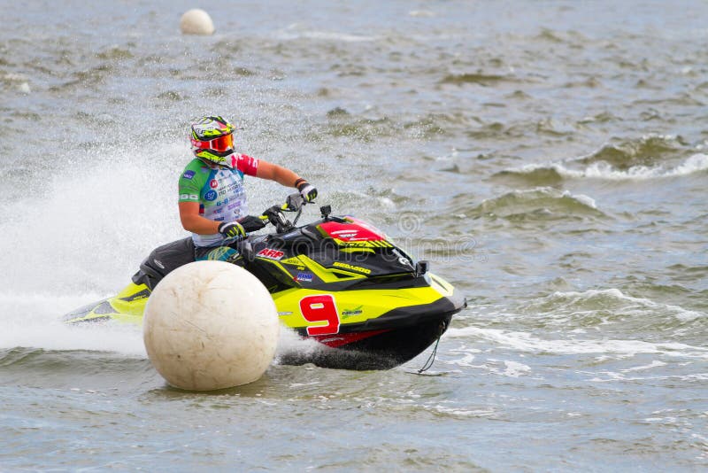 Water scooter competition editorial stock photo. Image of sport - 162795108