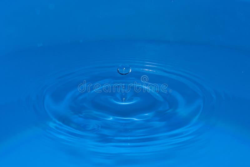 Water Sculpture with Drop of Bounce on the Top Stock Photo - Image of ...