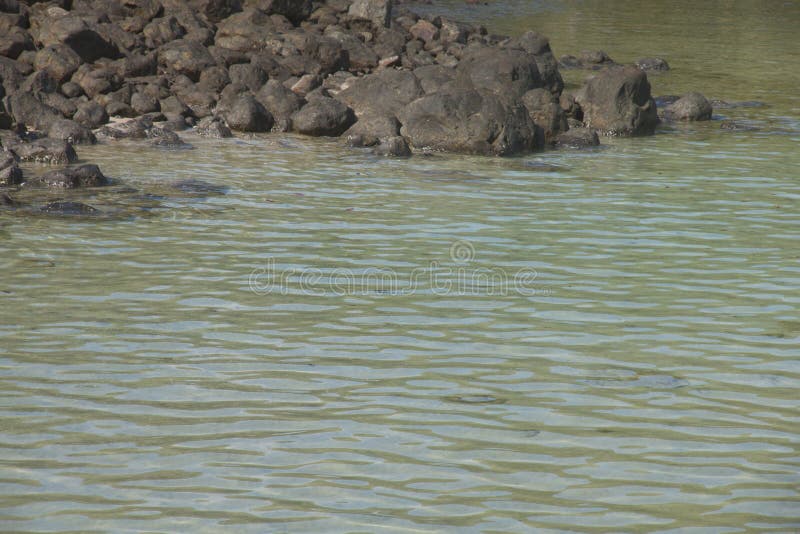 Water Sea with Stone on the Beach Stock Image - Image of ocean, beauty ...