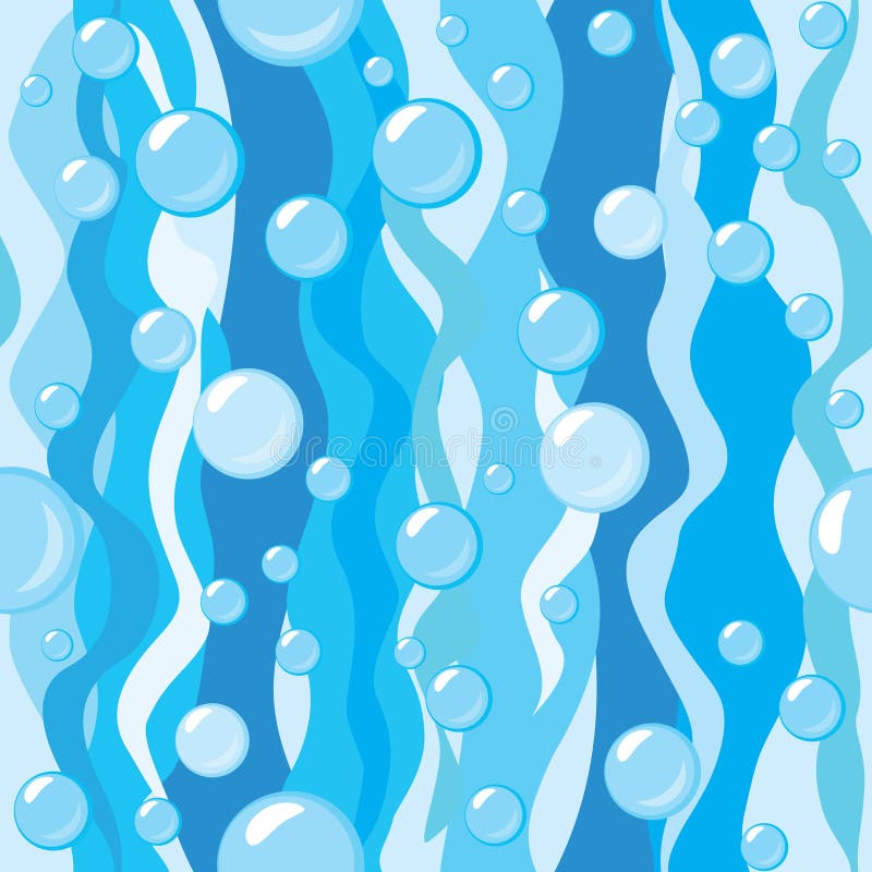 Water (seamless Vector Wallpaper) Stock Vector - Illustration of water ...