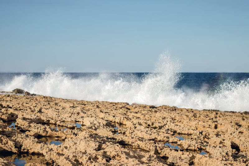 Water Seen from the Cliff during the Daytime Stock Photo - Image of ...