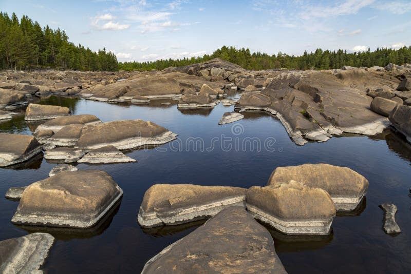 A stone river. stock image. Image of stones, stone, piling - 164362171