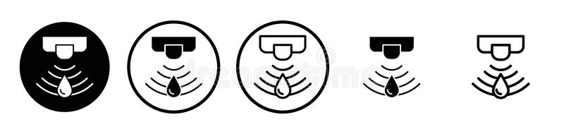 Water Sensor Vector Icon. Water Flow Drop Control Sensor Logo Design ...