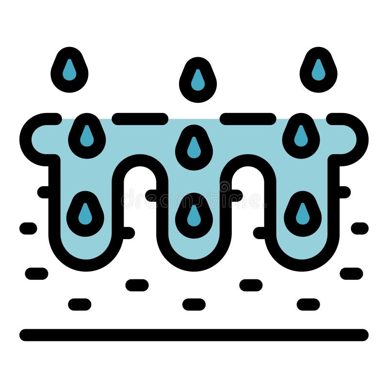 Water Sensor Vector Icon. Water Flow Drop Control Sensor Logo Design ...