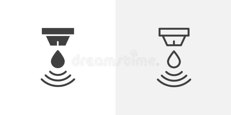Water Sensor Icon. Simple Element from Sensors Icons Collection Stock ...