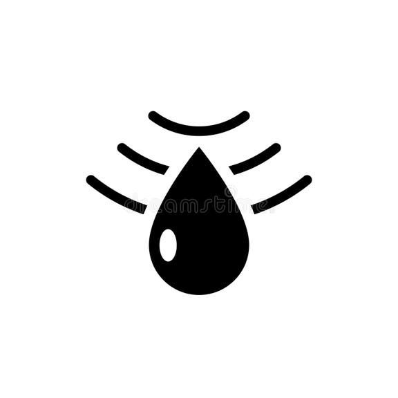 Water Sensor Vector Icon. Water Flow Drop Control Sensor Logo Design ...