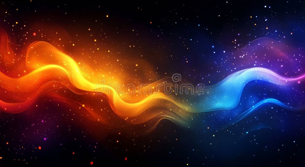 Water Serves As the Canvas for Rainbow Ink, Blending into Abstract ...