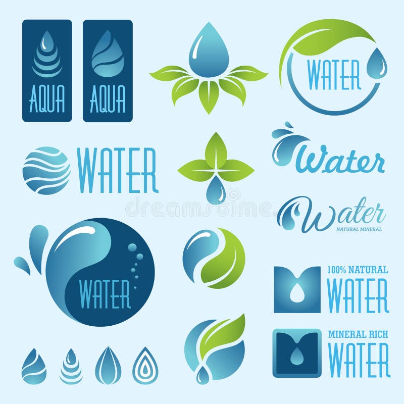 Water set1 stock vector. Illustration of icon, fresh - 44760947